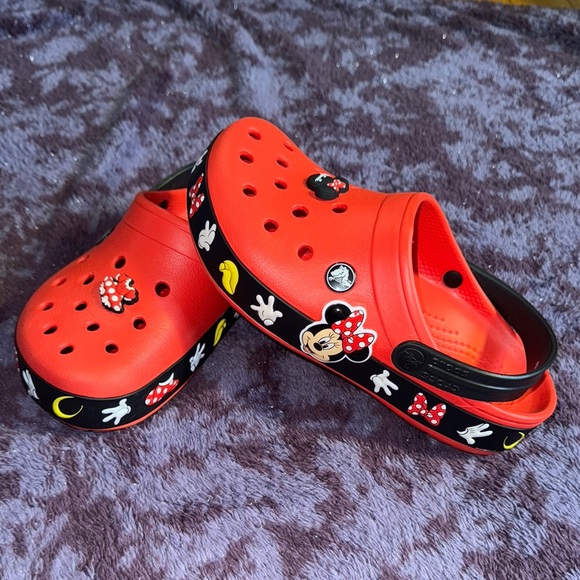 Disney | Shoes | Womens 6 Mens 4 Disney Minnie Mouse Crocs | Poshmark